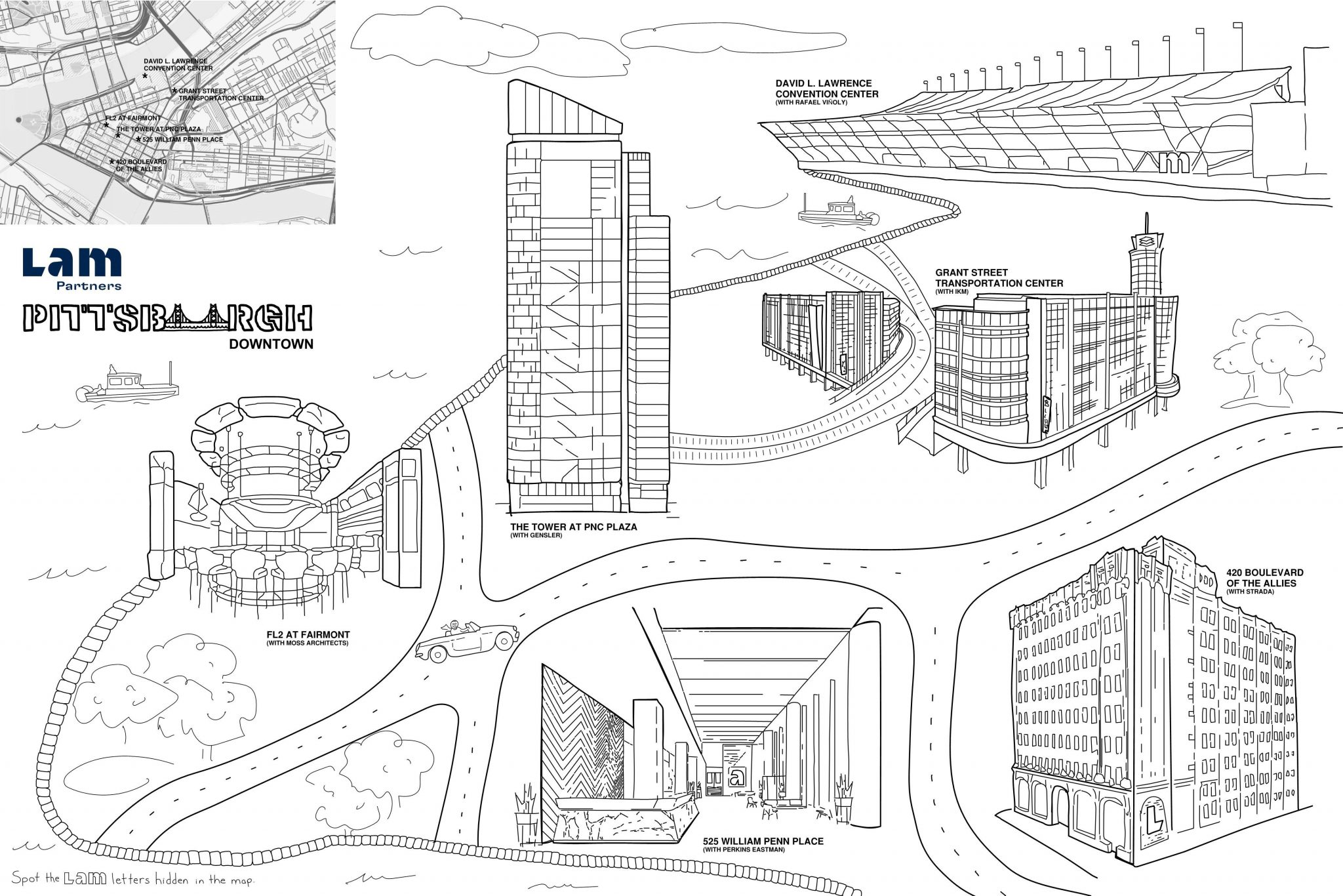Pittsburgh Walking Tour Maps – Lam Partners